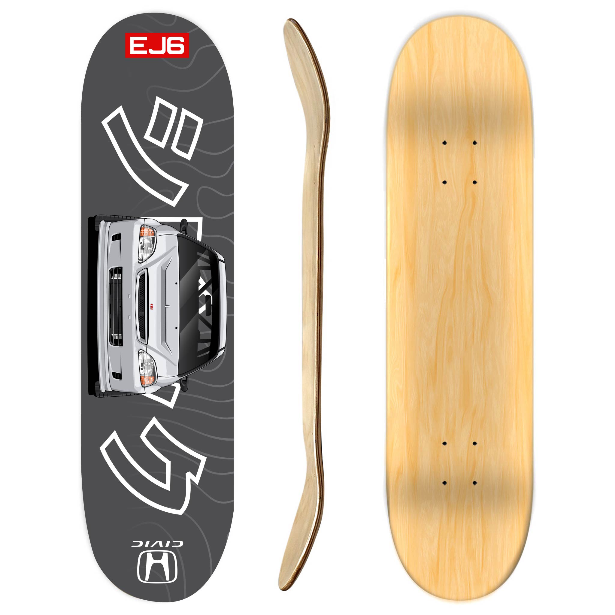 Honda EJ6 Civic Skateboard deck – Pro Deck Headz
