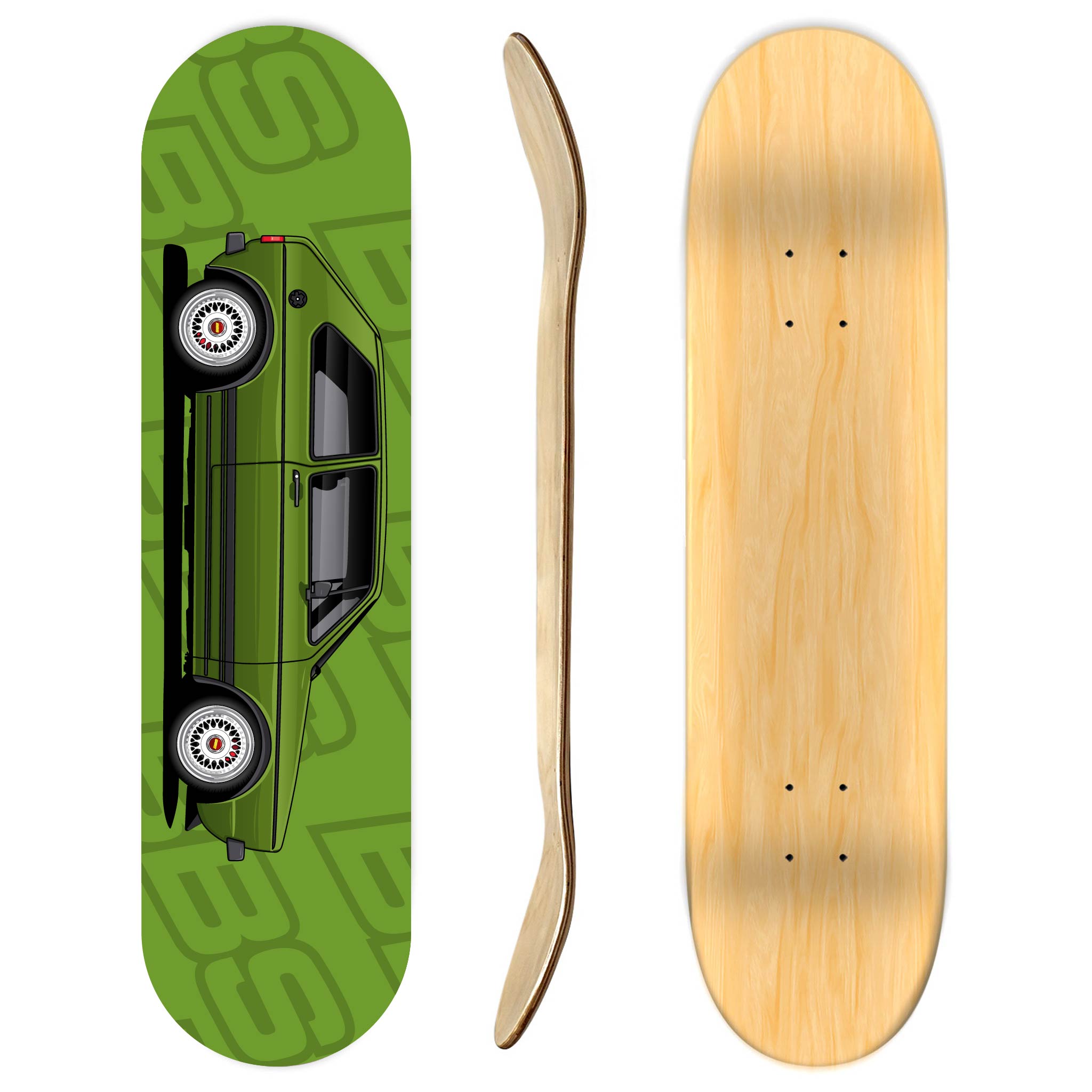 Golf Mk2 skateboard deck – Pro Deck Headz