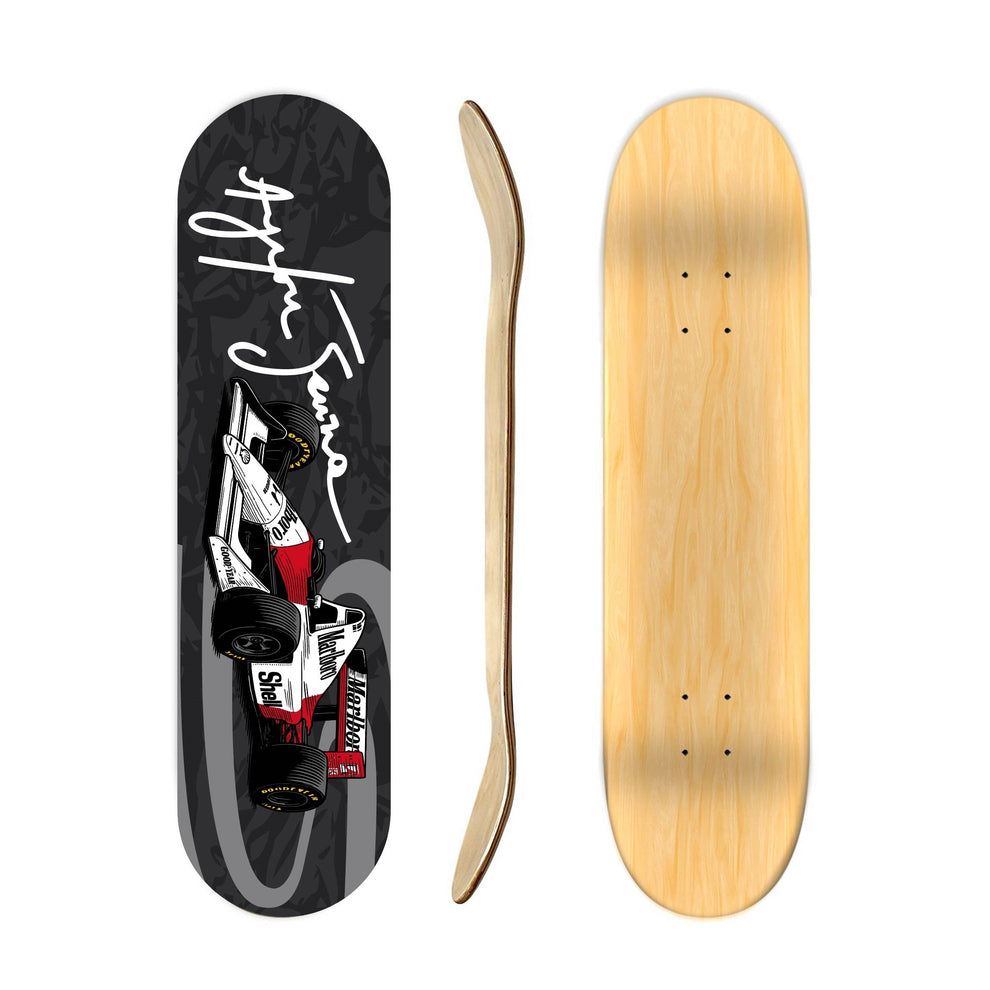 Aryton Senna Mclaren Skateboard deck – Pro Deck Headz